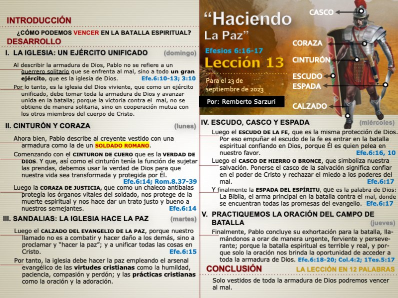 Resumen Lección de Escuela Sabática - PRIMER Trimestre 2026 - PowerPoint y PDF